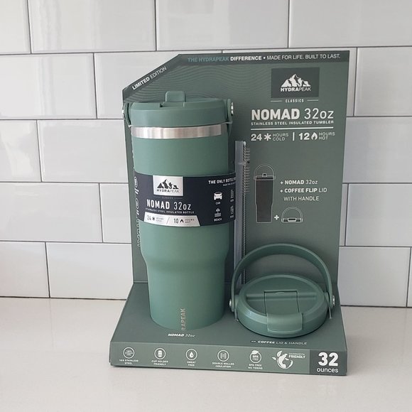 Hydrapeak | Dining | Limited Edition Hydrapeak Nomad 32oz Tumbler Green ...